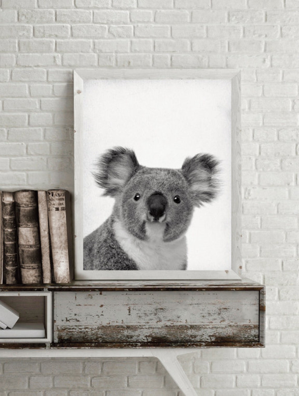 Baby KOALA Print Baby Koala poster nursery decor Jungle | Etsy