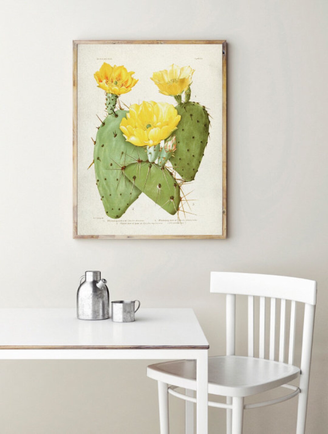 Vintage CACTUS Art Poster, Cactus Poster, Vintage Cactus Art, Tropical ...