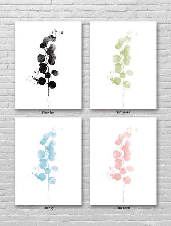 EUCALYPTUS Poster Tropical Leaf Poster Minimalist Eucalyptus | Etsy