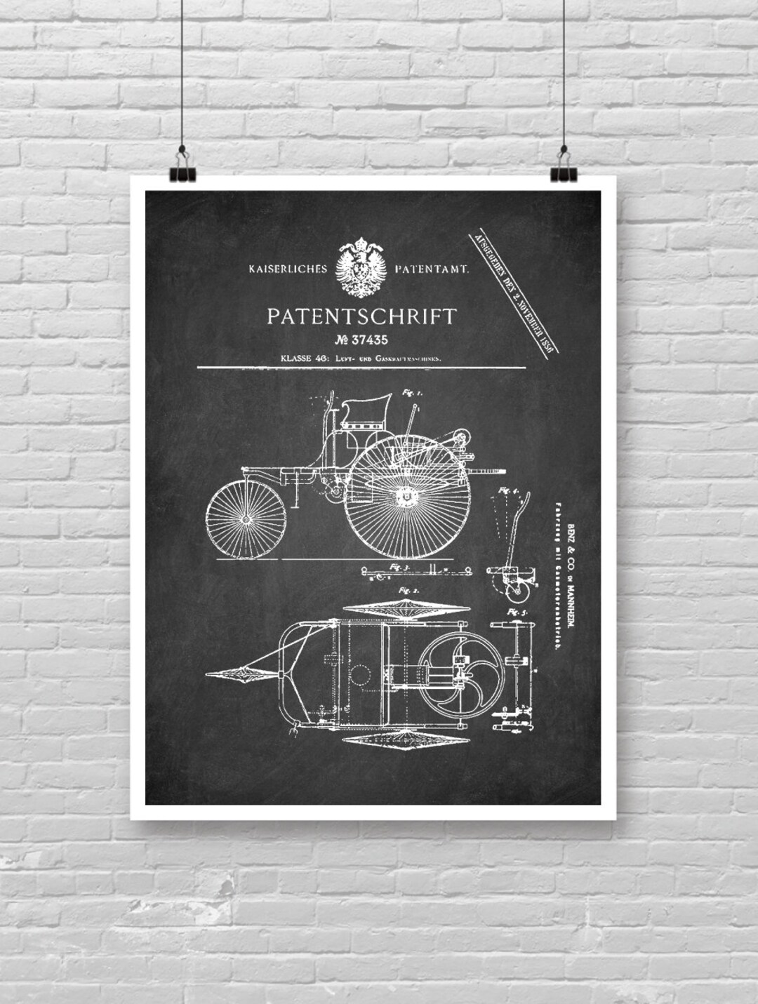 Mercedes-benz Car Patent Print, German Sports Car Print, Mercedes-benz ...