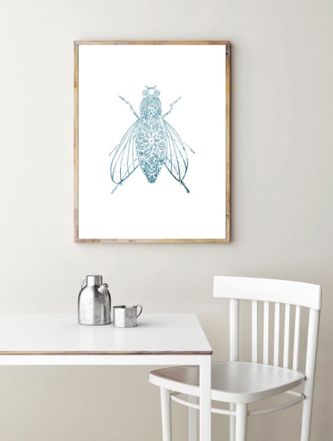 INSECT FLY art print Insect poster Entomology art FOIL | Etsy
