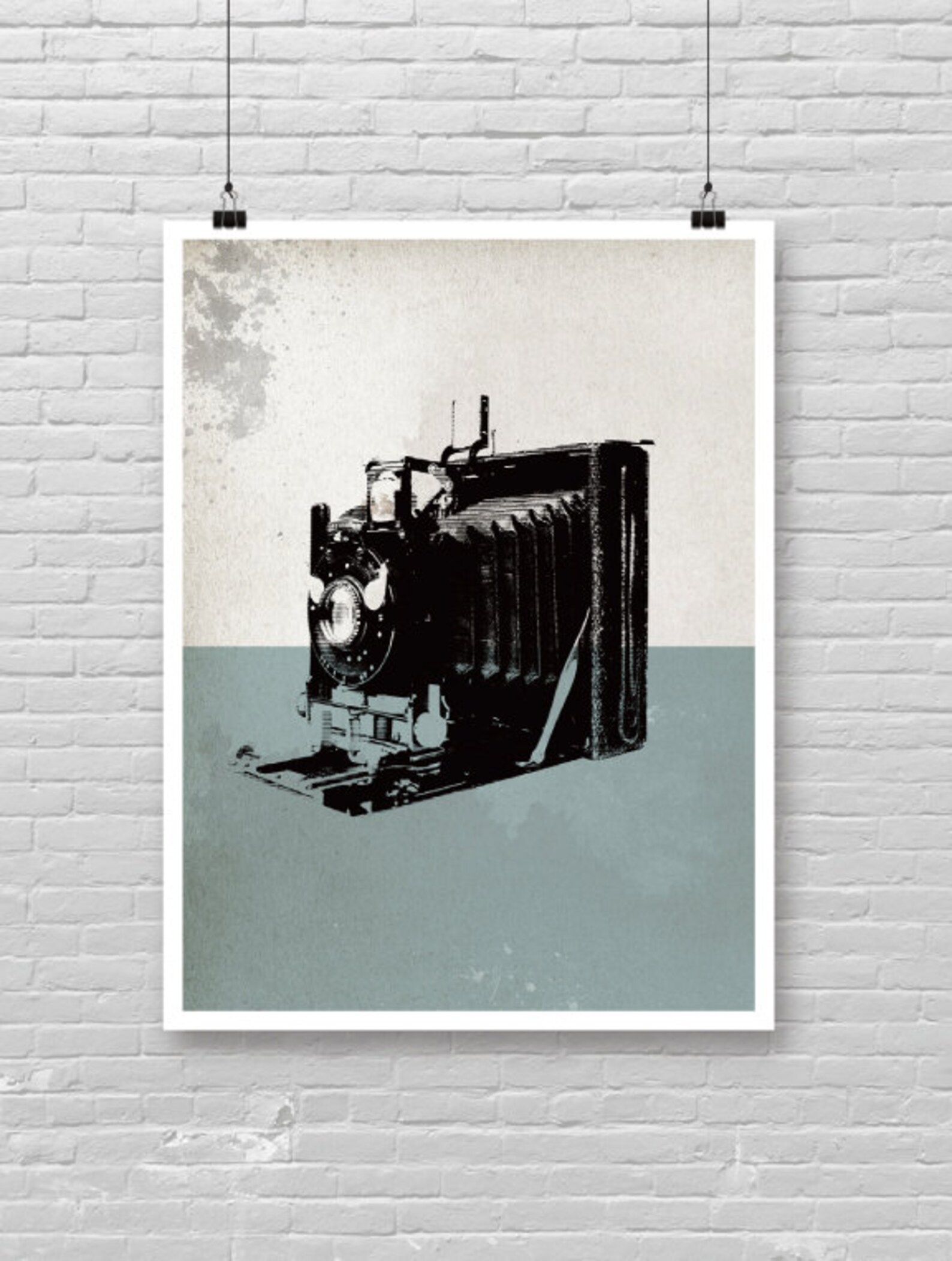 Vintage Cameras 6 Poster Set, Old Movie and Photo Cameras, Retro Home ...