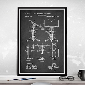 Drawing Table Patent Print, Architect Engineer Drafting Table Poster ...