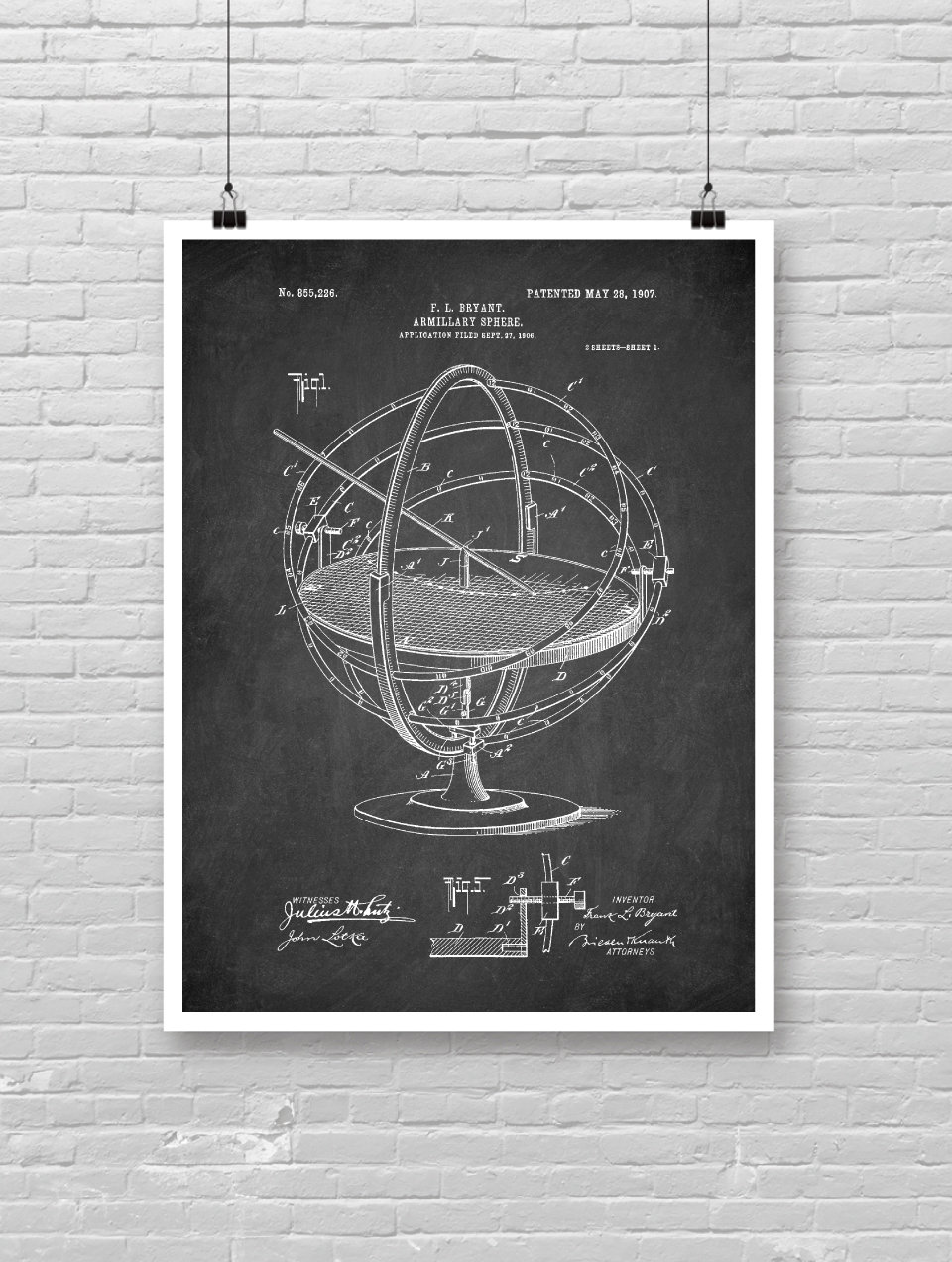 ASTRONOMY 3 Poster Set Vintage Telescope Patent Print - Etsy