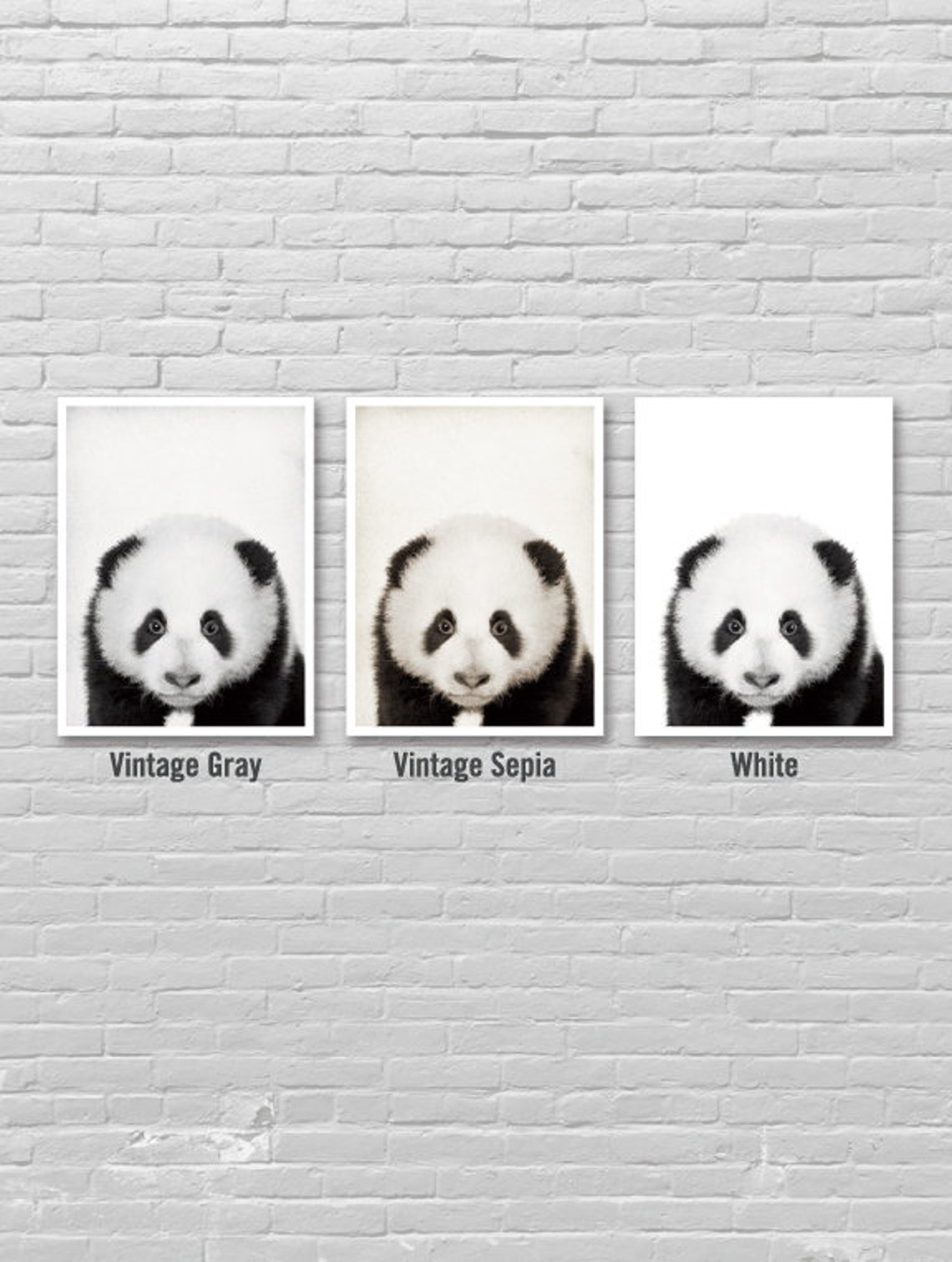 Baby PANDA Print Baby Panda Poster Nursery Decor Jungle - Etsy