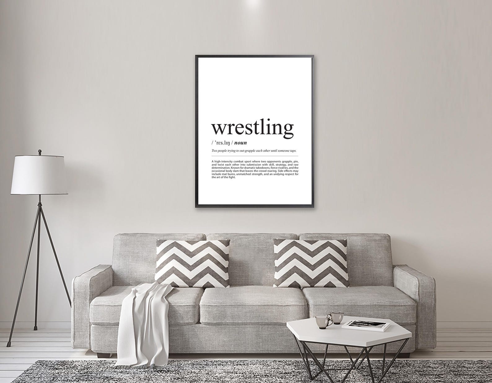 WRESTLING Definition Print, Minimalist Westling Definition Poster ...