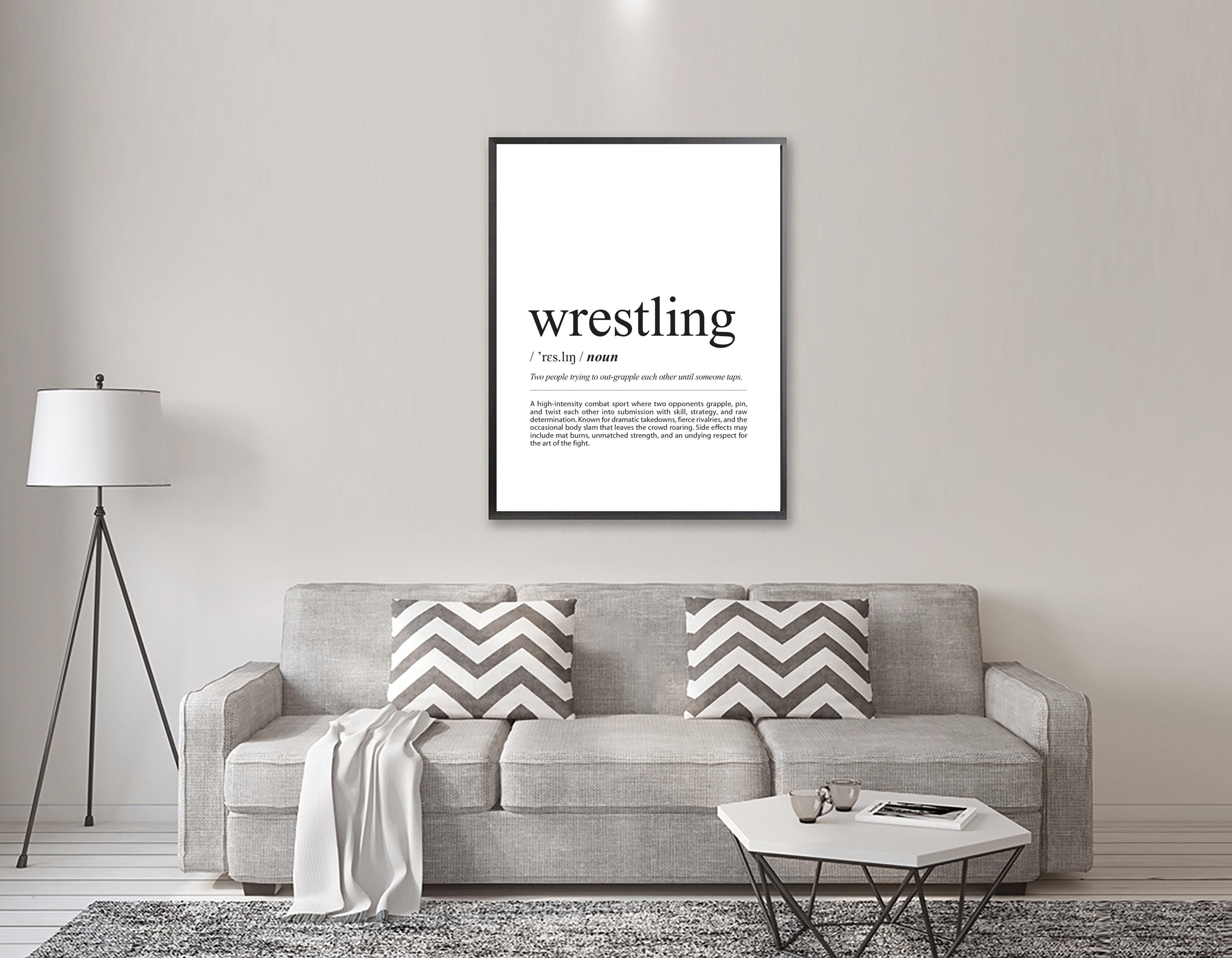 WRESTLING Definition Print, Minimalist Westling Definition Poster ...