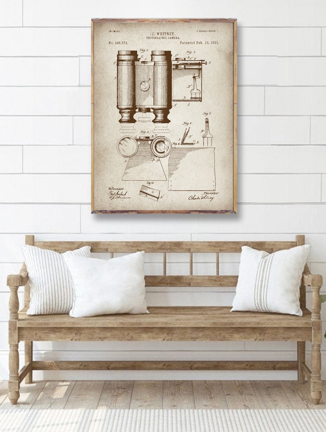 Vintage Photographic Camera Patent Poster, Camera Patent Poster ...