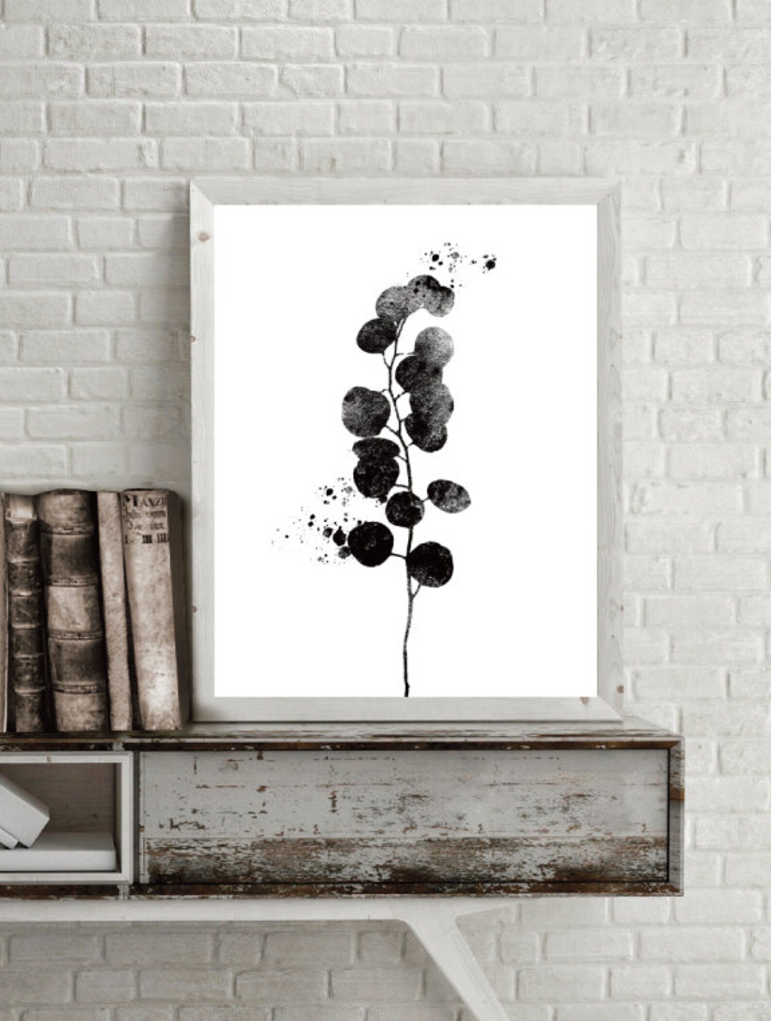 EUCALYPTUS Poster Tropical Leaf Poster Minimalist Eucalyptus | Etsy