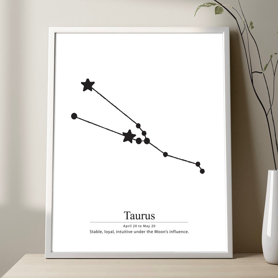 TAURUS Constellation Definition Poster, Taurus Definition Poster ...