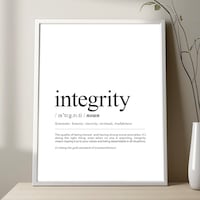 Integrity Management Poster - Etsy