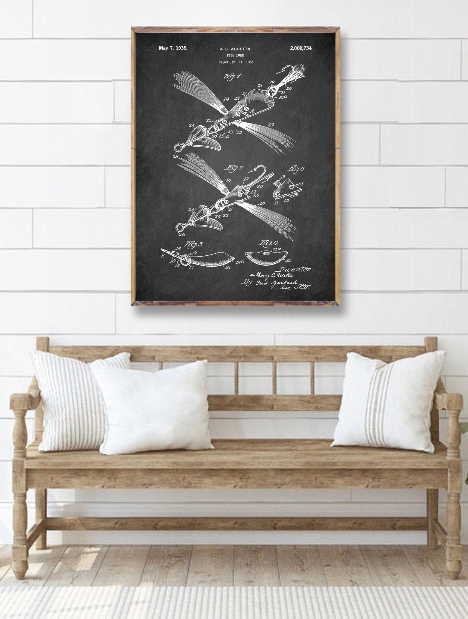 FISHING Patent 8 Print Set, Fish Poster, Fishing Rod Patent, Fishing ...