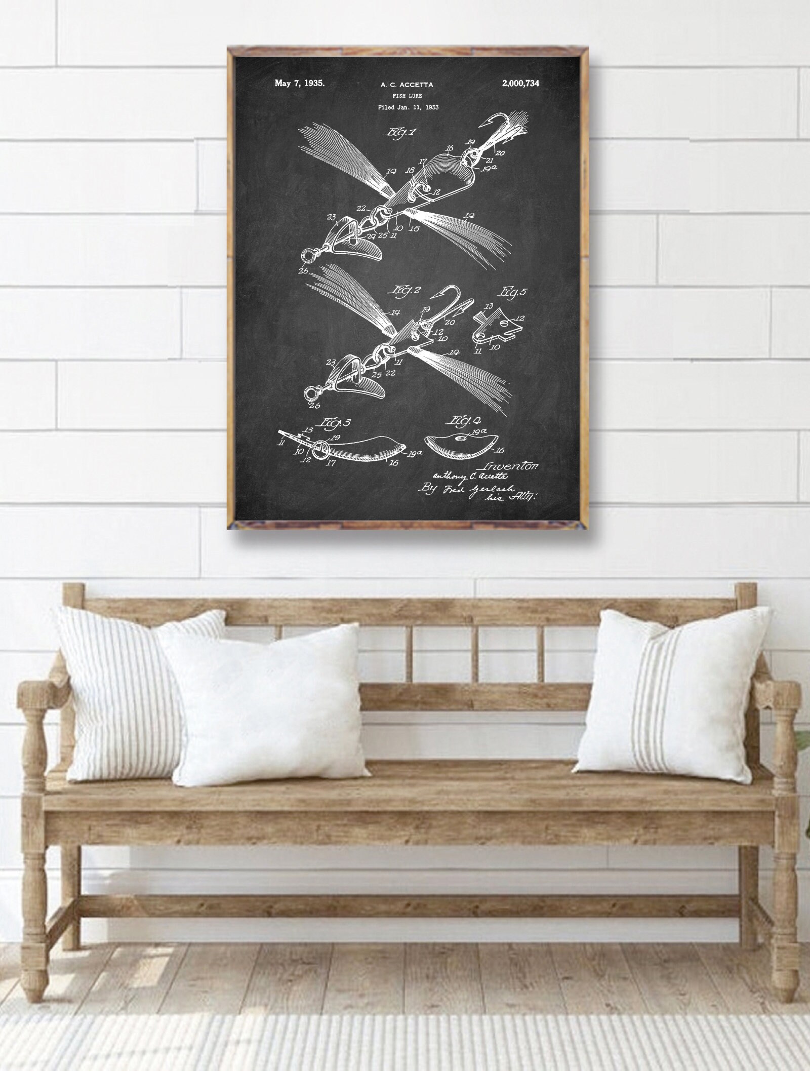 FISHING Patent 8 Print Set, Fish Poster, Fishing Rod Patent, Fishing ...