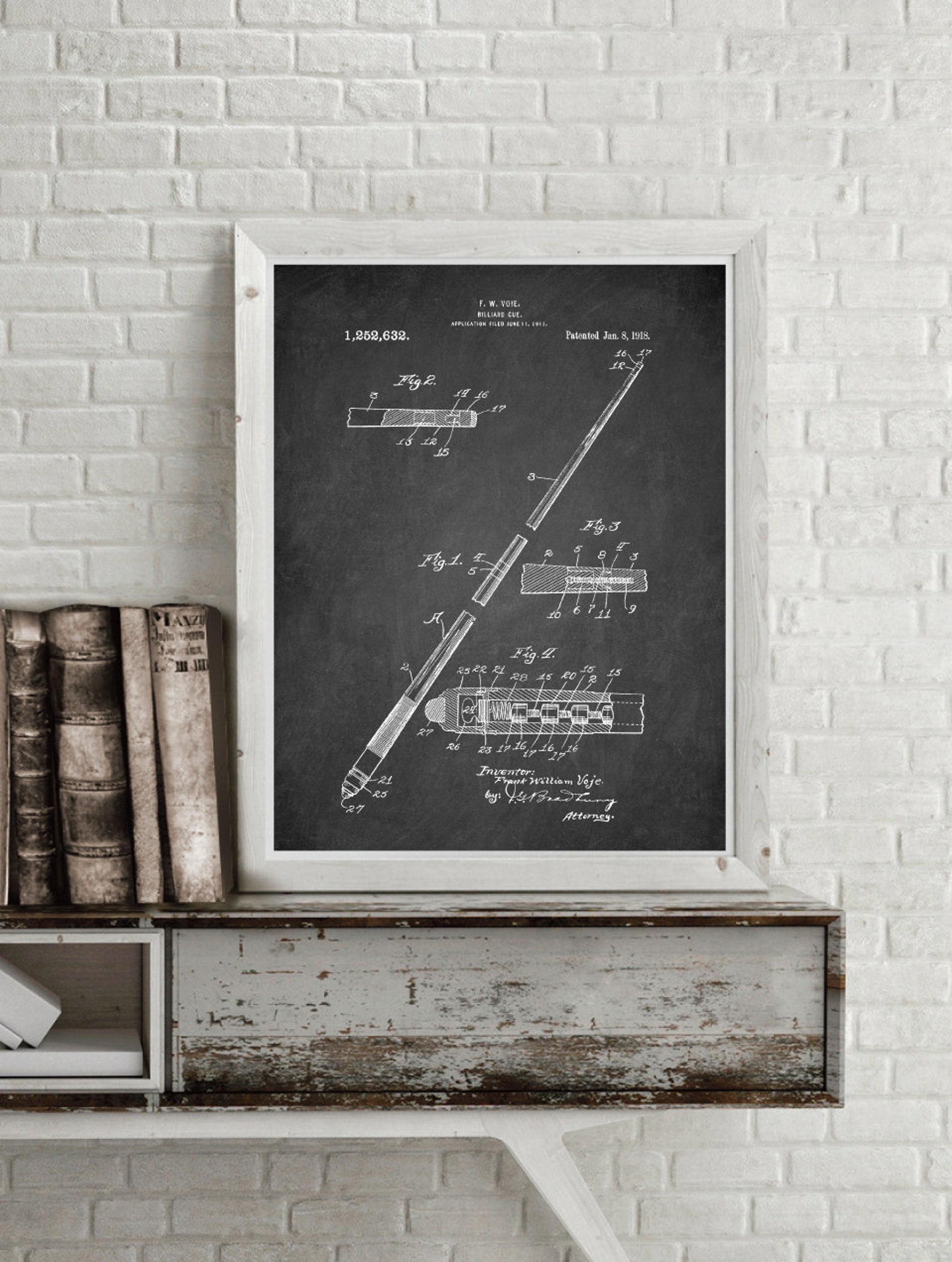 Billiard Pool 4 Poster Set Pool Ball Frame Pool Cue | Etsy