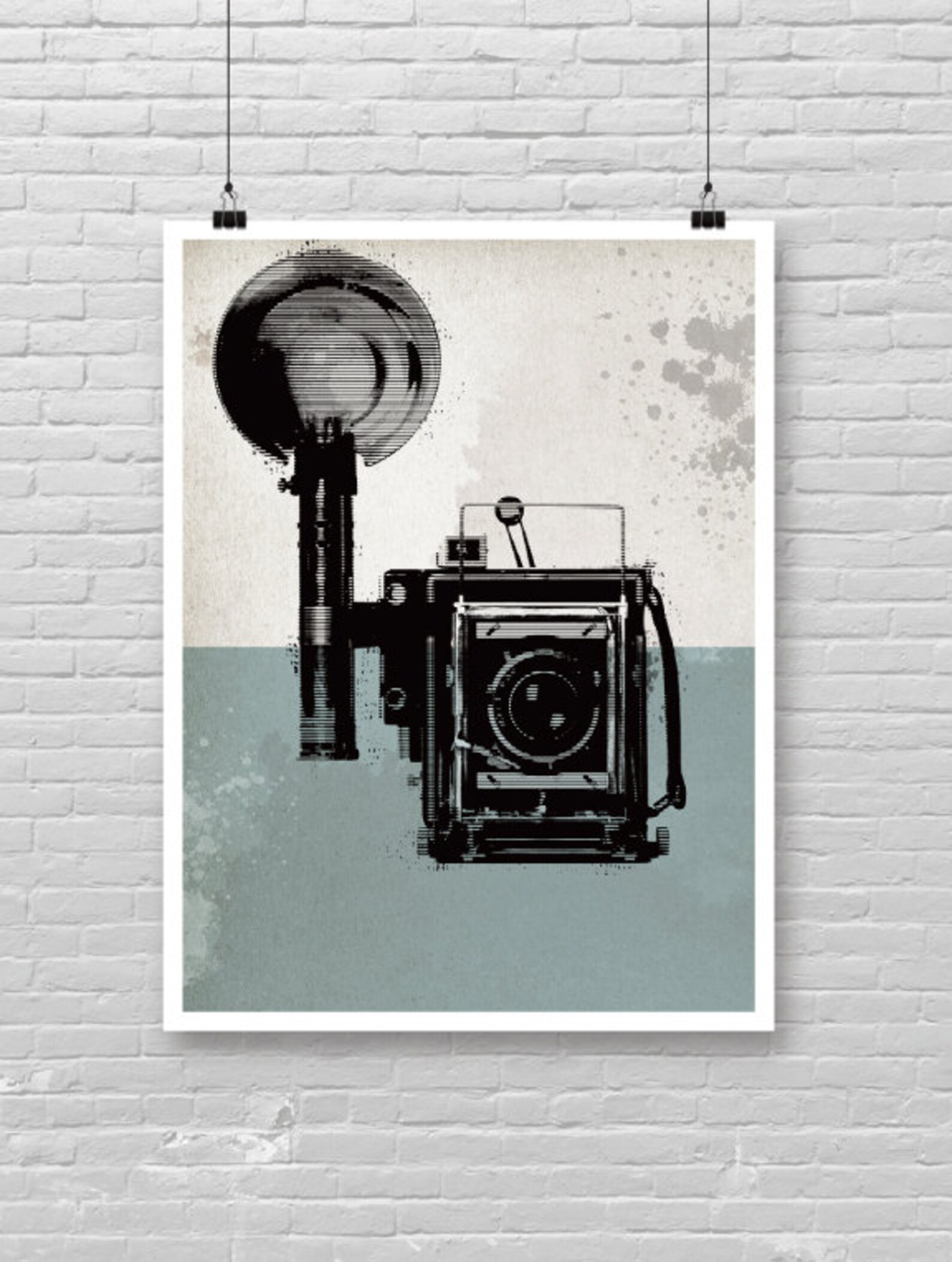 Vintage Cameras 6 Poster Set, Old Movie and Photo Cameras, Retro Home ...