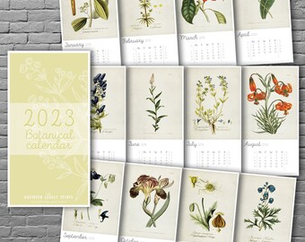 Botanical Art Calendar - Etsy