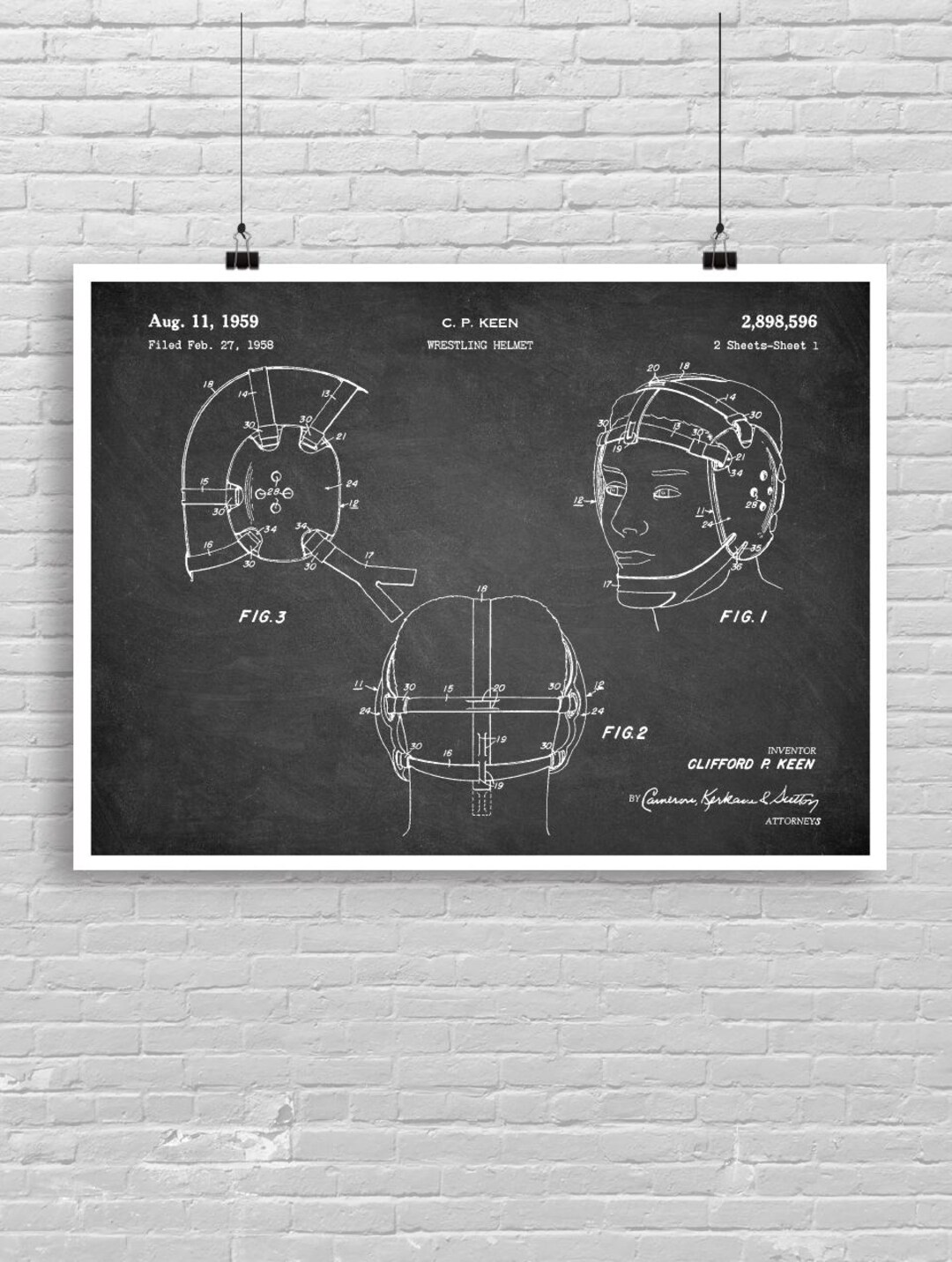 WRESTLING HELMET Patent Print, Wrestling Helmet Technical Drawing ...