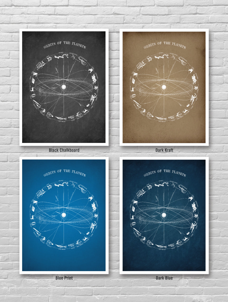 ASTRONOMY Orbits of the Planets Poster, Orbits of the Planets Print ...