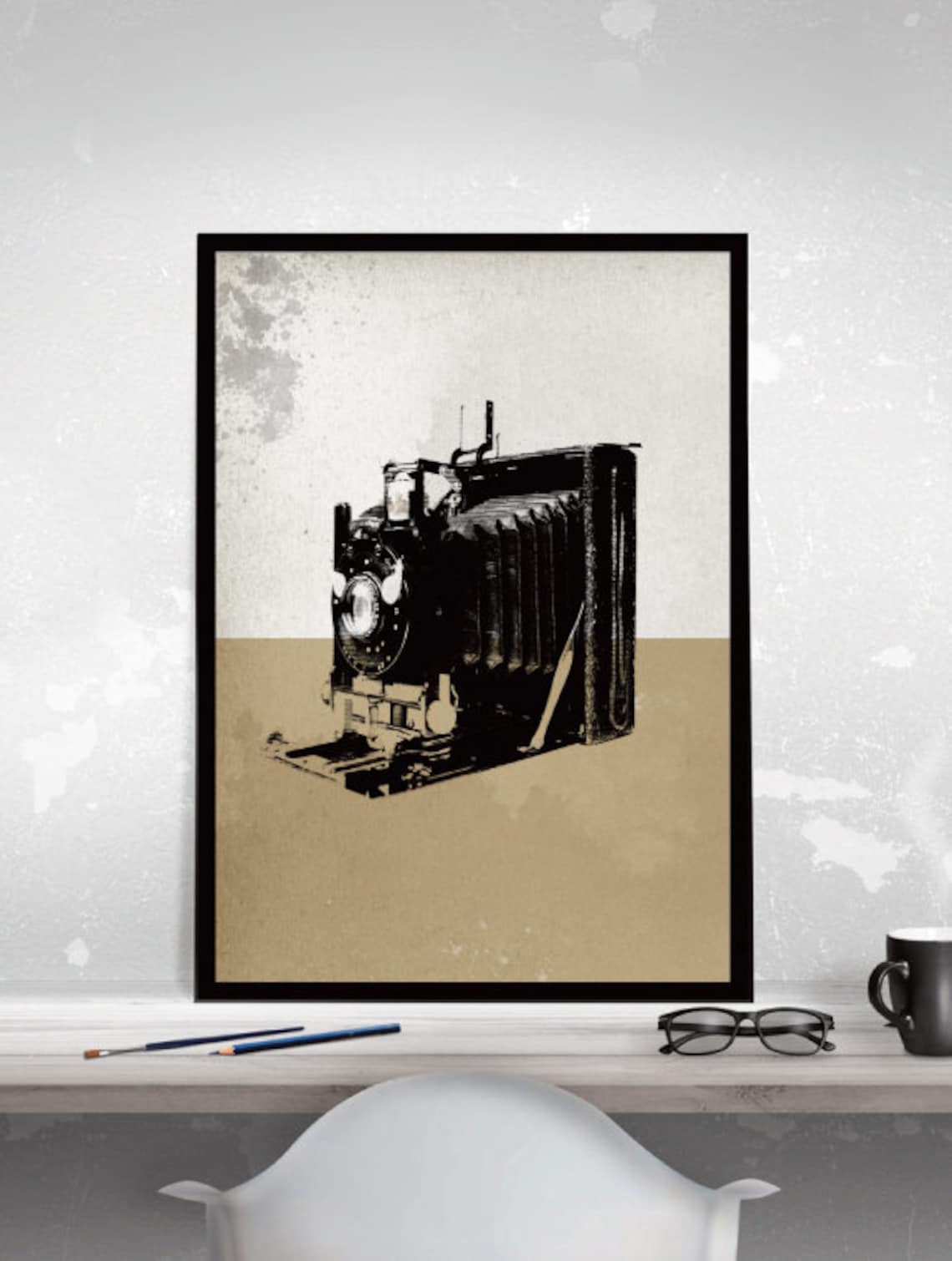 Vintage Camera Poster Old Movie and Photo Camera Retro Home | Etsy