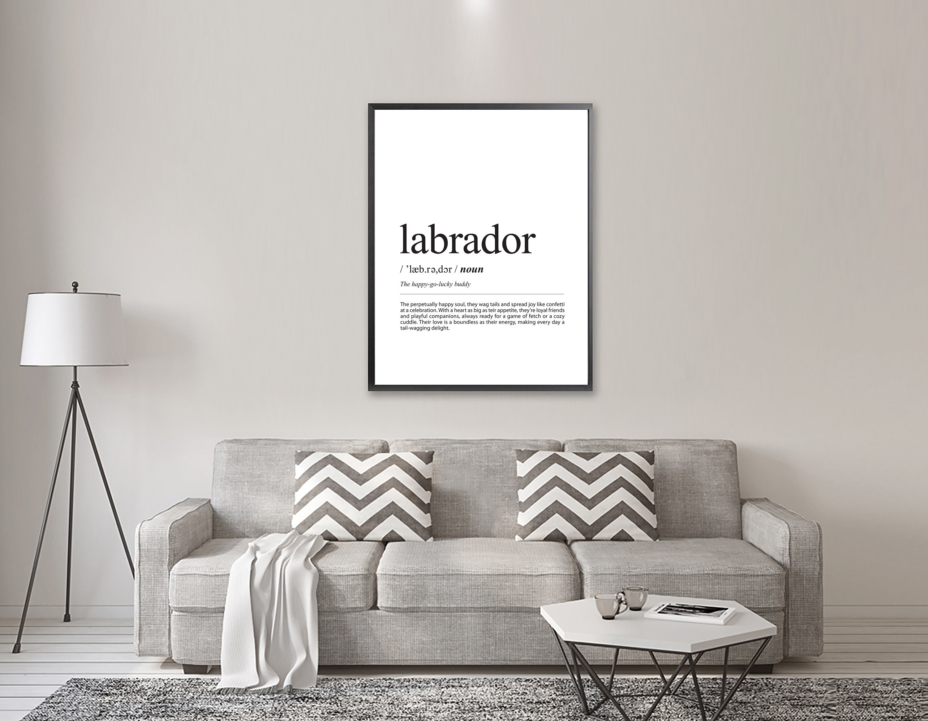 LABRADOR Definition Print, Labrador Definition Poster, Dog Definition ...