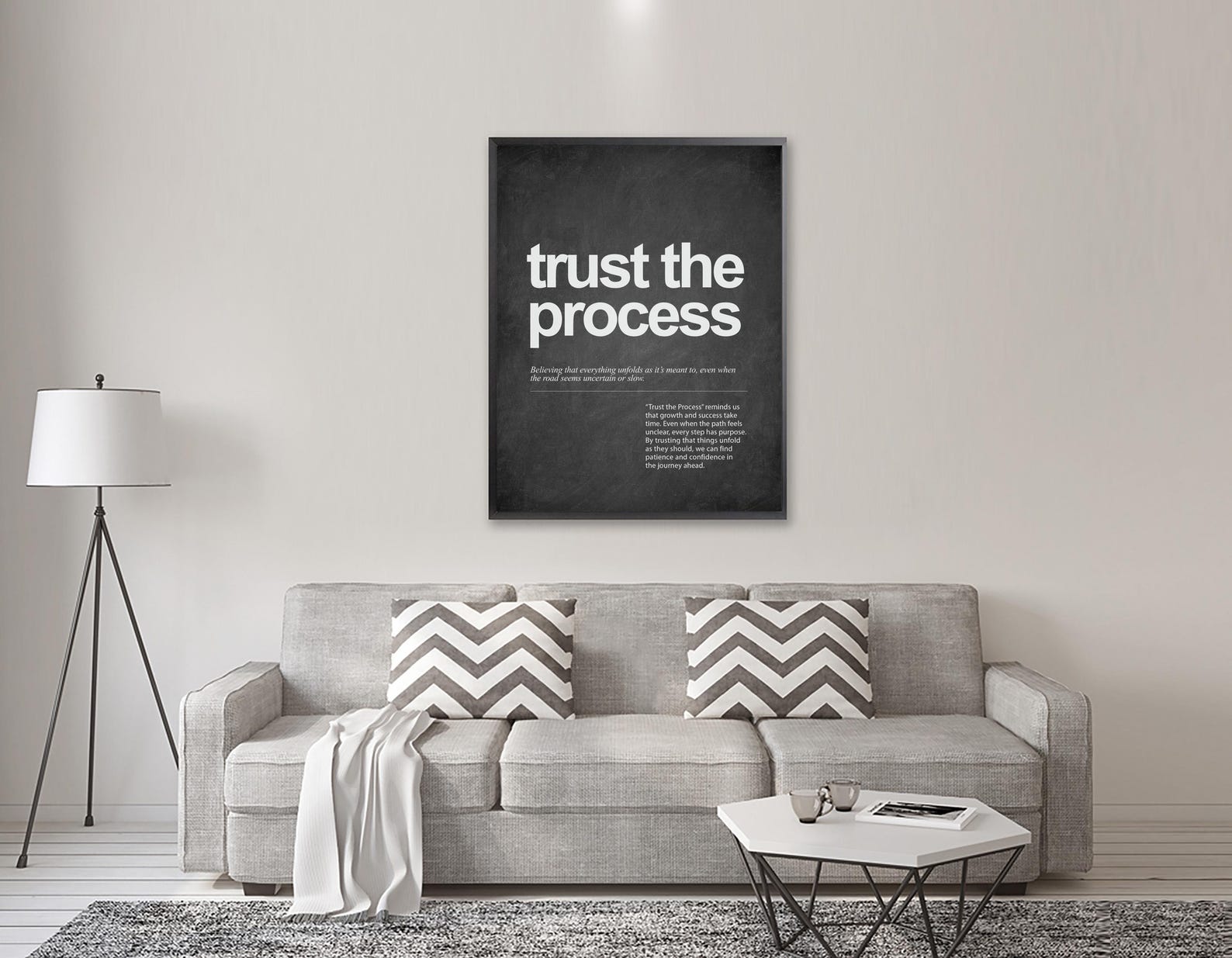 TRUST THE PROCESS Definition Poster, Expression Trust the Process ...