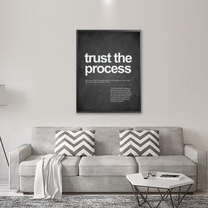 TRUST THE PROCESS Definition Poster, Expression Trust the Process ...