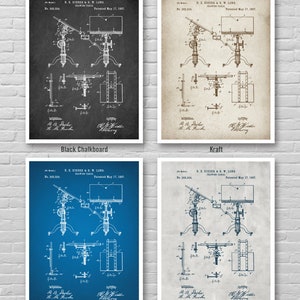 Drawing Table Patent Print, Architect Engineer Drafting Table Poster ...