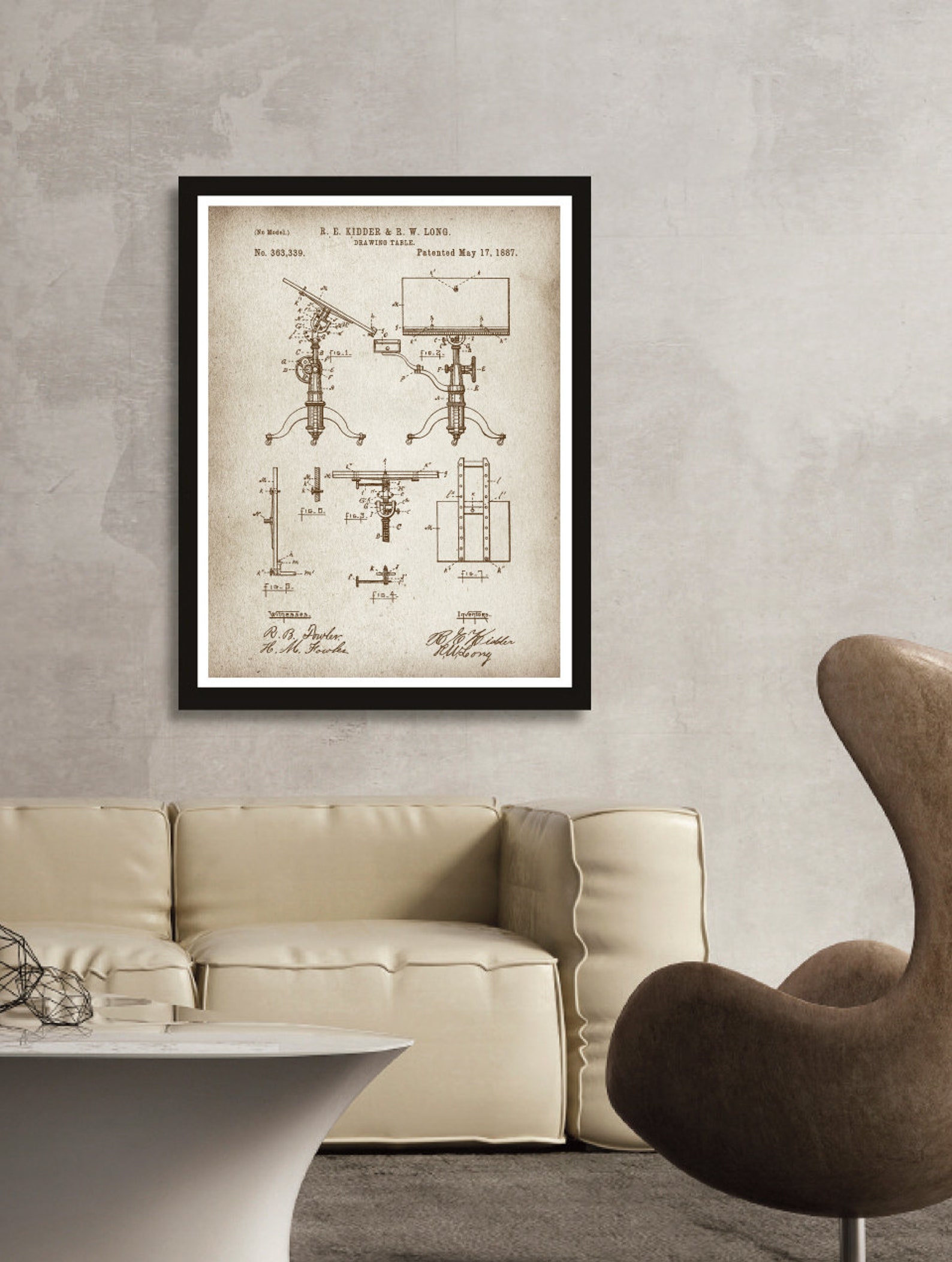 ARCHITECT 4 Poster Set, Architect Definition Print, Technical Drawing ...