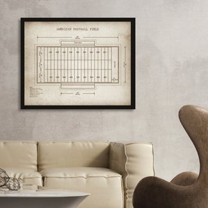 FOOTBALL Field Print, American Football Field Poster, Foot Ball Poster ...