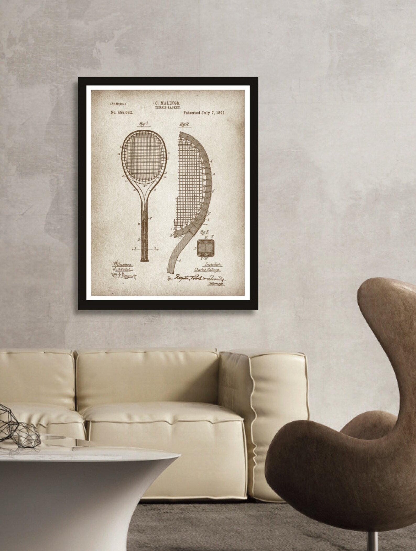 Vintage TENNIS Patents 2 Print Set, TENNIS Ball Patent Print, Tennis ...