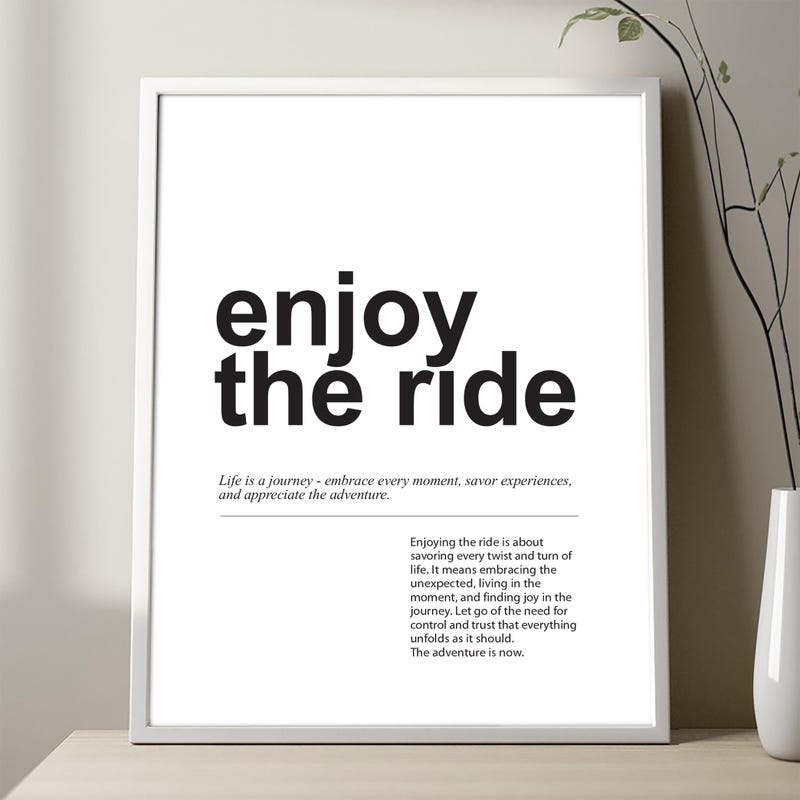 Enjoy the Ride - Etsy