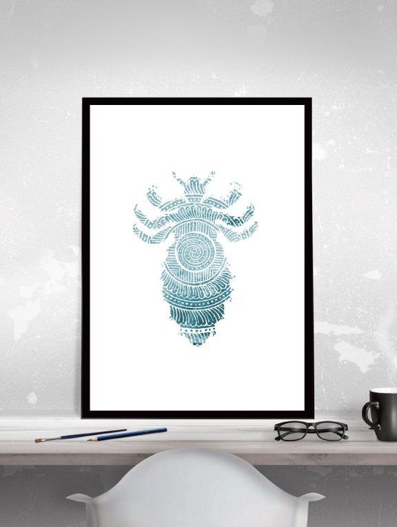 INSECT Poster BUG Art Print Entomology Poster FOIL Stamp | Etsy