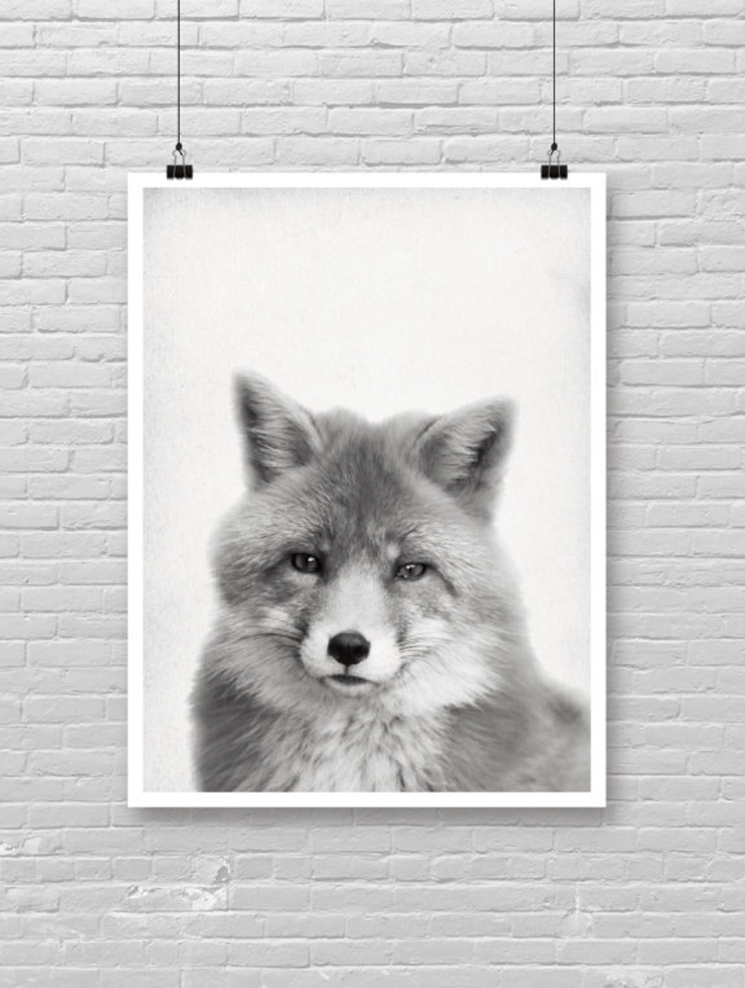 Baby FUCHS Druck, Baby FUCHS Foto-Poster, Waldtier Thema Druck, süßes ...