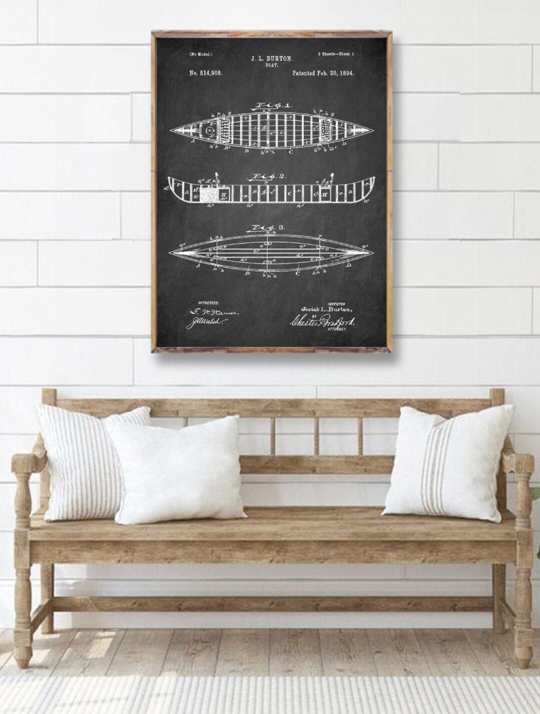 CANOE Patent Poster, BOAT Patent Poster, Canoe Camping Patent Print ...