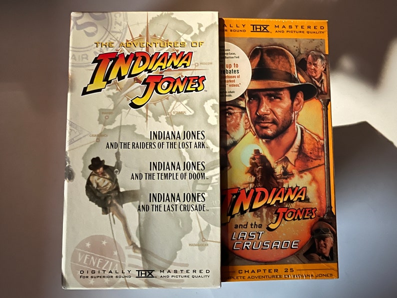 VHS Indiana Jones VHS Box Set Collector's Edition Trilogy Raiders of ...