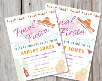 Final Fiesta Bachelorette Party Fiesta Bachelorette Party - Etsy