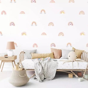 Rainbow Wall Stickers Wall Decor Bedroom and Playroom | Etsy