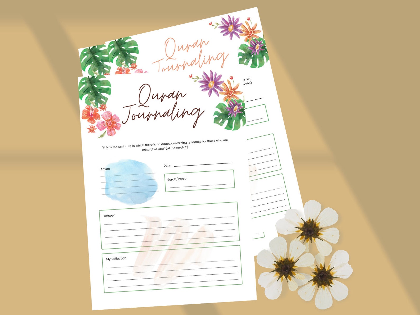 Quran Bullet Journal-islamic Printable Quran Journaling-quran - Etsy