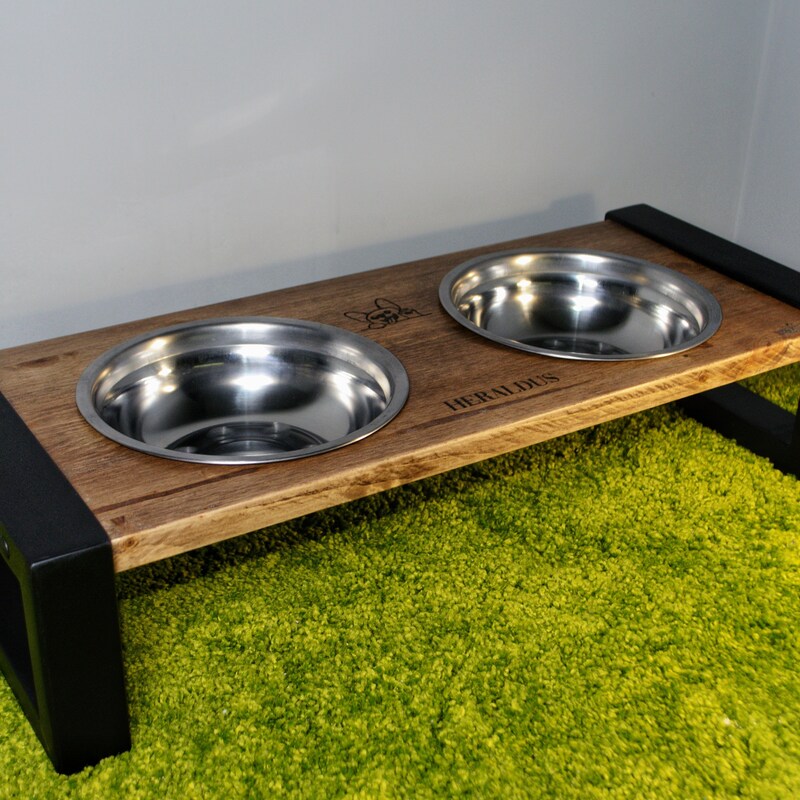 Rustic Dog Bowl - Etsy