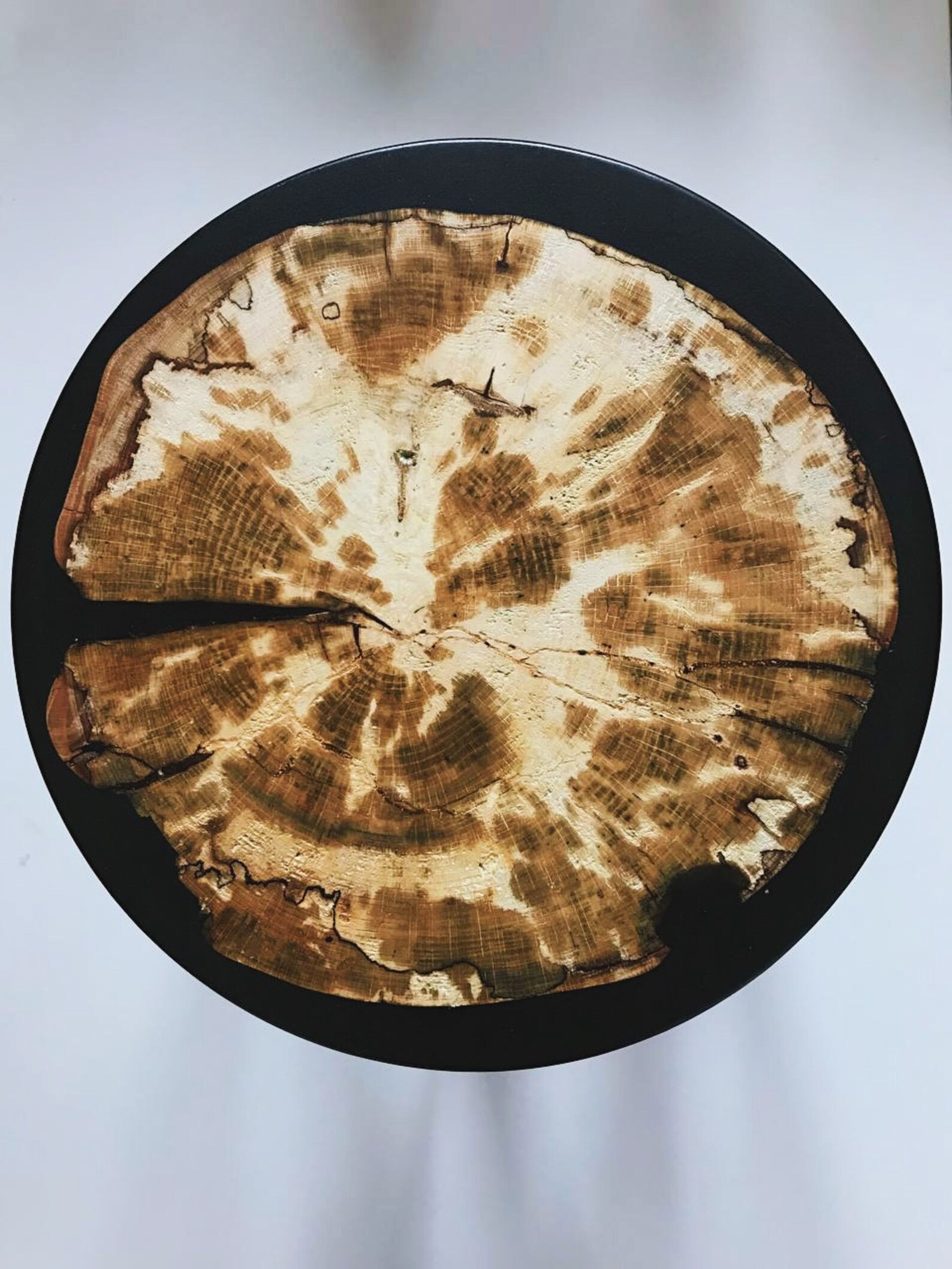 Epoxy Resin Wood Stool Epoxy Furniture Live Edge Rustic | Etsy