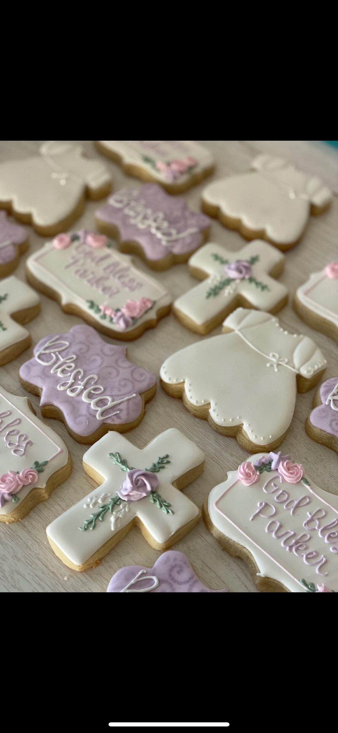 Baptism/ First Communion Decorated Cookies. Personalizable Cookies - Etsy
