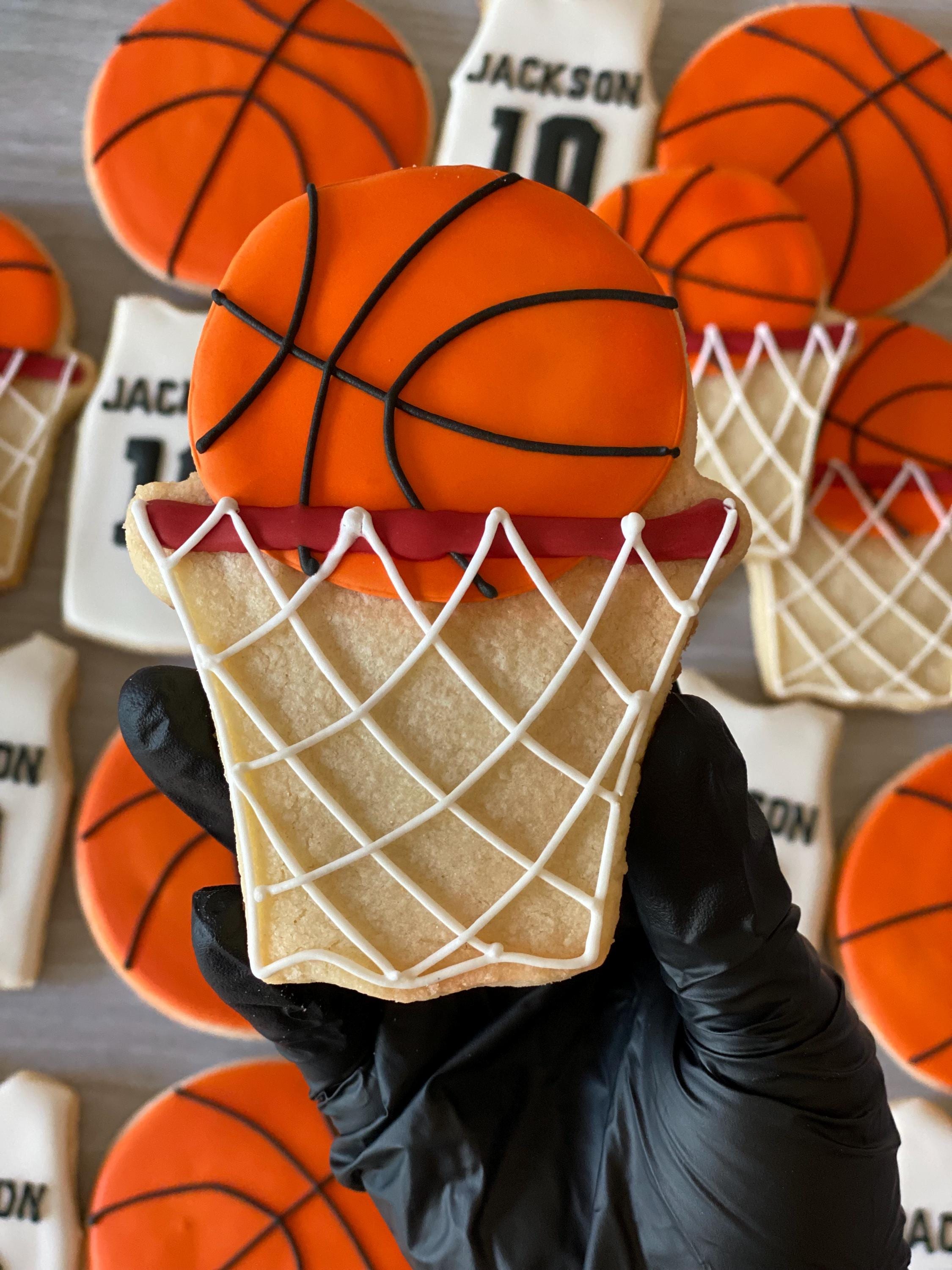 Basketball Decorated Sugar Cookies , Sports Cookies - Etsy