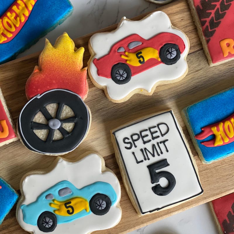 Hot Wheels Cookies - Etsy