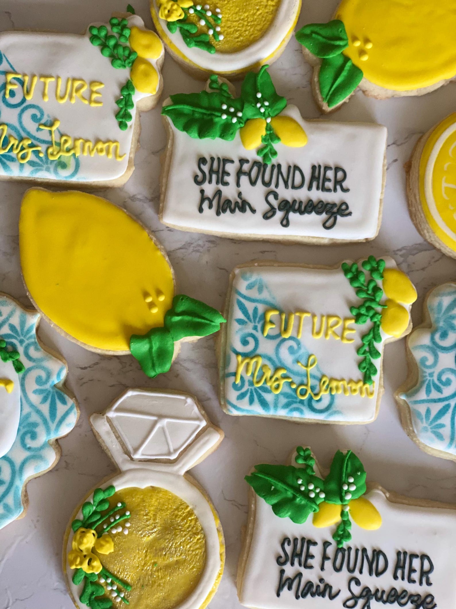 Mediterranean Tile Engagement Cookies - Etsy