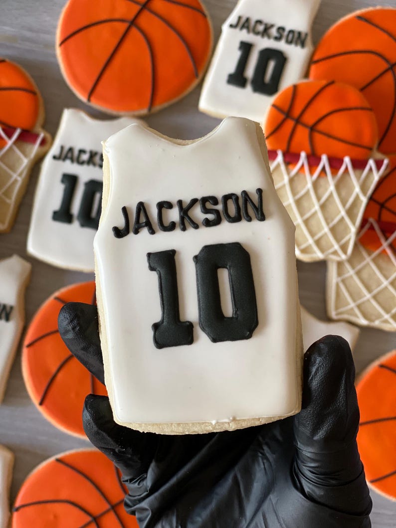 Basketball Decorated Sugar Cookies , Sports Cookies - Etsy