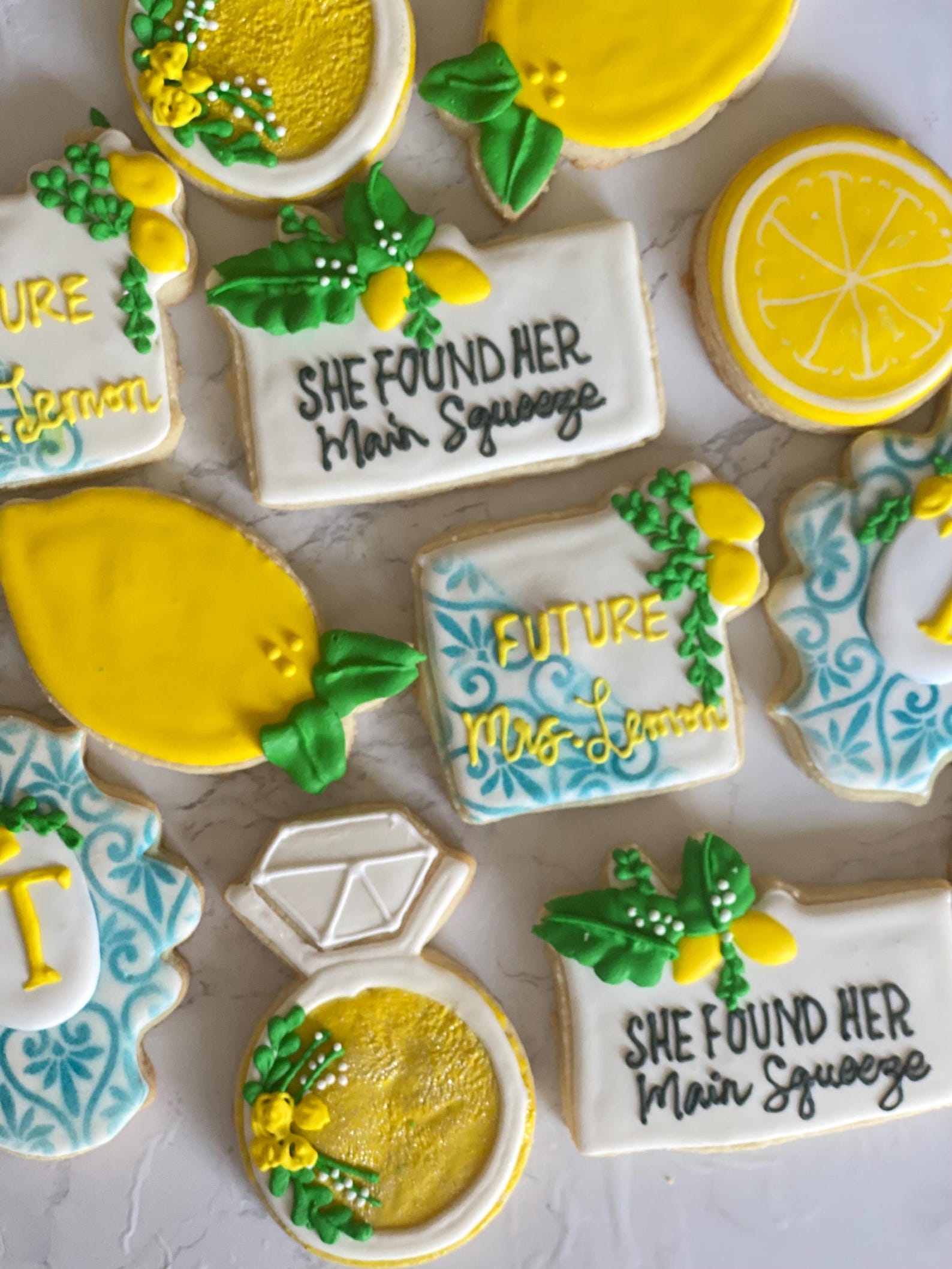 Mediterranean Tile Engagement Cookies - Etsy