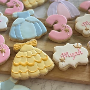 Princess Dress Decorated Cookies - Etsy