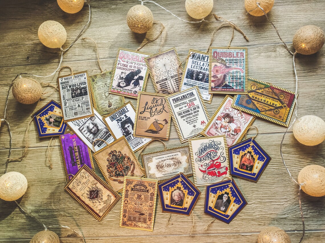 HP Printable Mini Posters Prop Replica Ornaments Christmas | Etsy