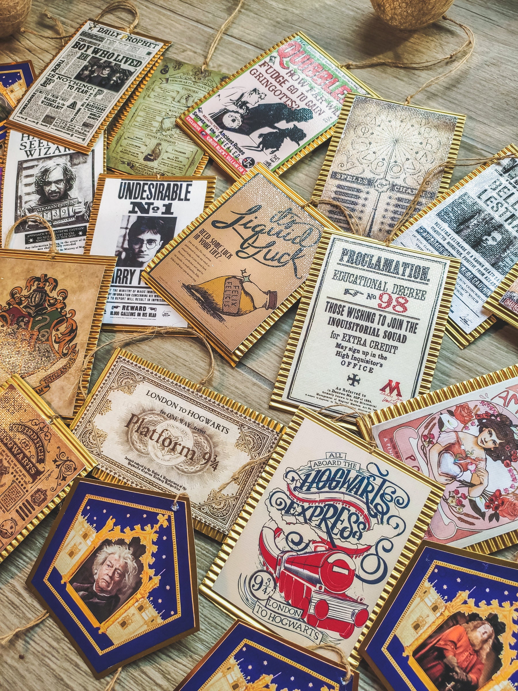 HP Printable Mini Posters Prop Replica Ornaments Christmas - Etsy Australia