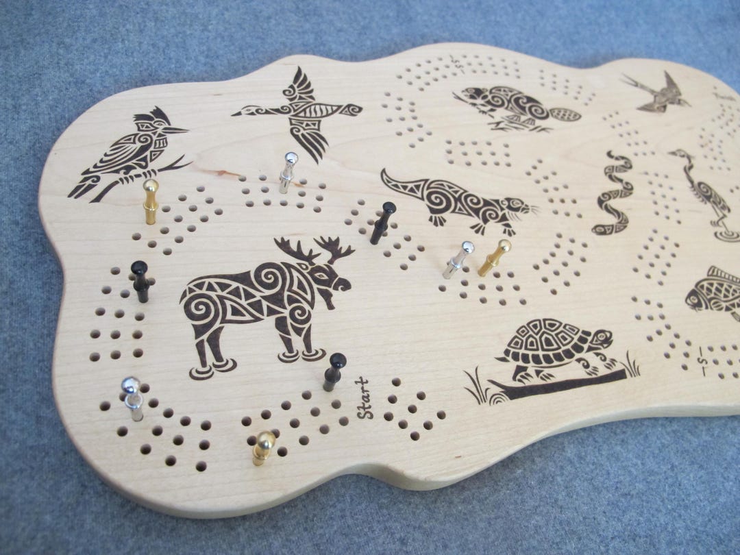 Wetland Animals Cribbage Board - Etsy